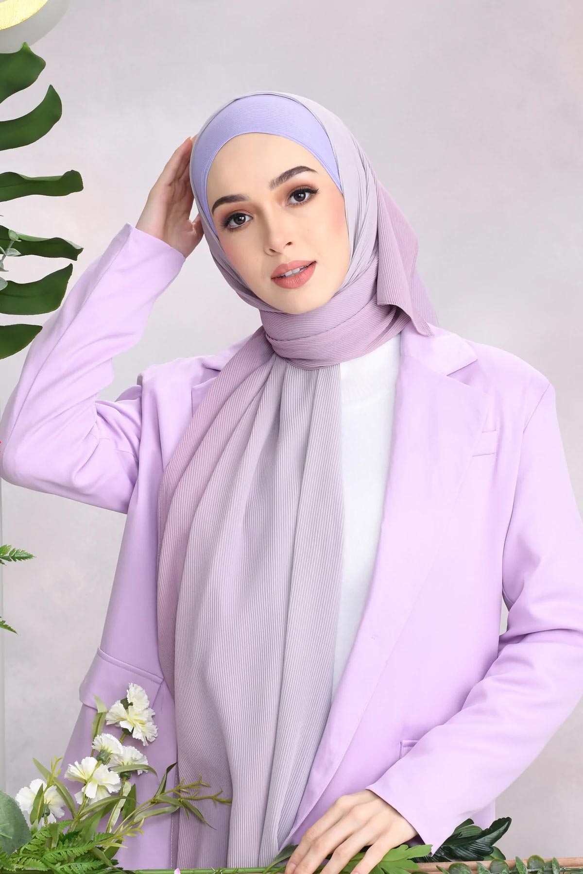 Purple Mist Modesty Hijab Scarf – JSDC INC